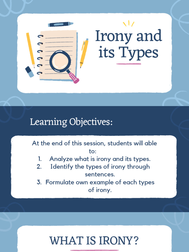 Types of Irony | PDF | Irony