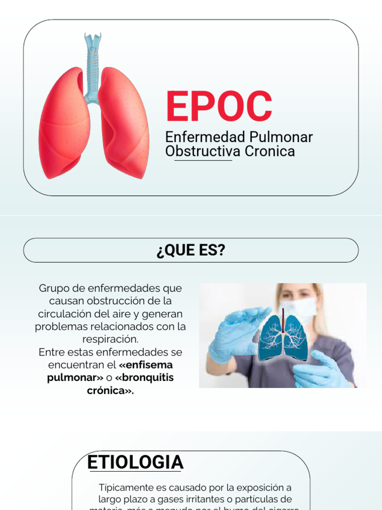 EPOC: Causas, Síntomas y Tratamiento | PDF | Enfermedad pulmonar ...