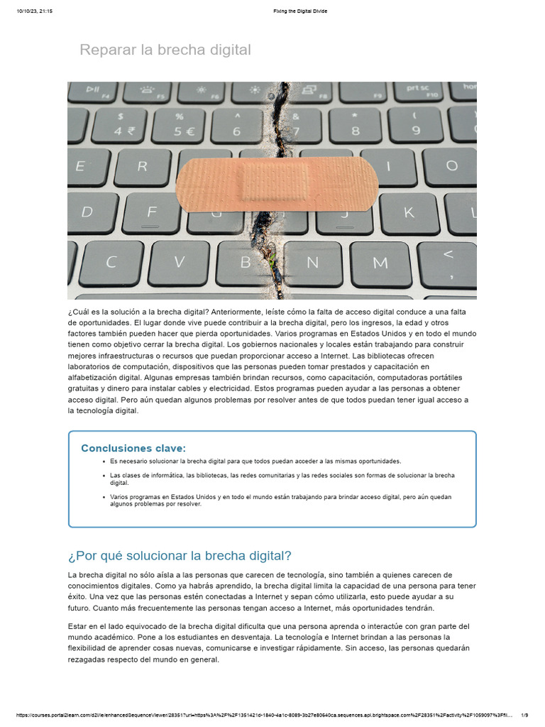 La Brecha Digital | PDF | Internet | Banda ancha