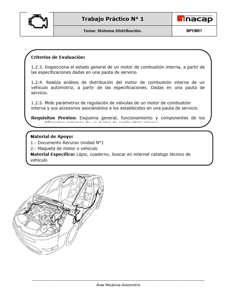 TP N°1 Mec Ser Tec. | PDF | Motor de combustión interna | Motores TP N°1 Mec Ser Tec. | PDF | Motor de combustión interna | Motores