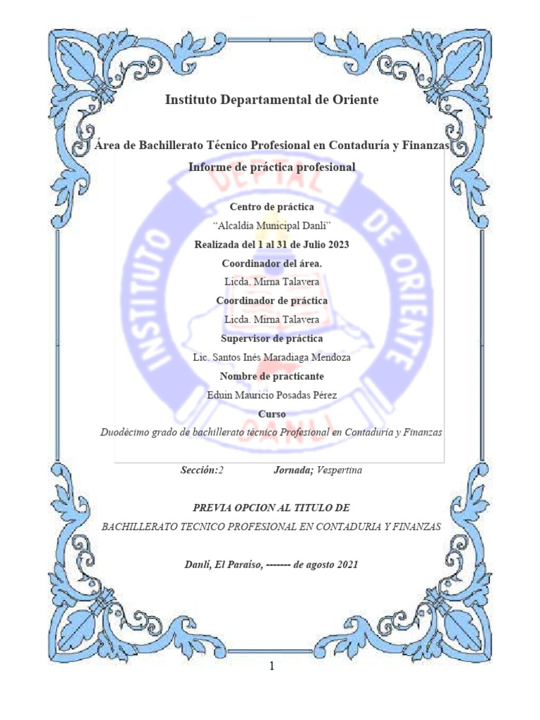 Informe Practica Mauricio | PDF | Impuestos | Salario