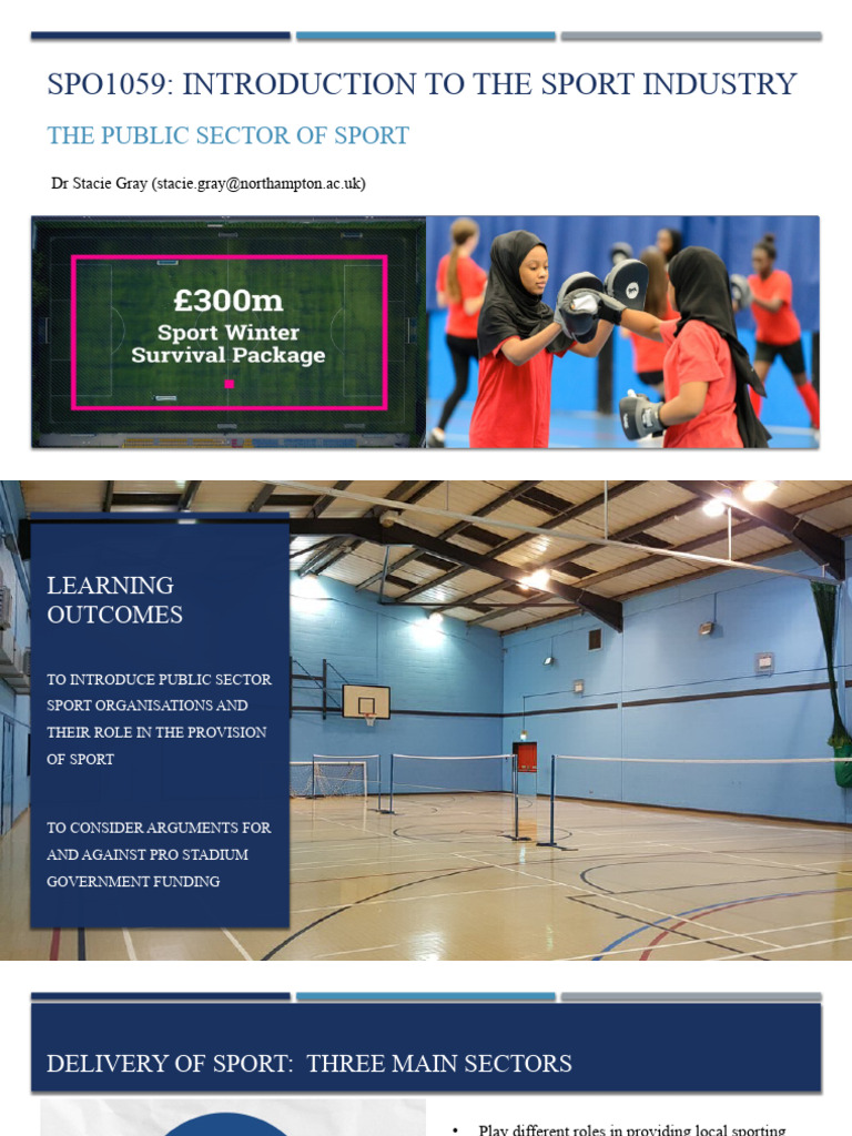 Understanding Public Sector in Sport | PDF | Sports | Economies