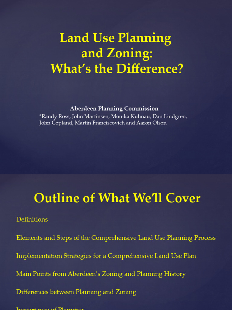 Aberdeen Land Use Planning Guide | PDF | Zoning | Sustainability