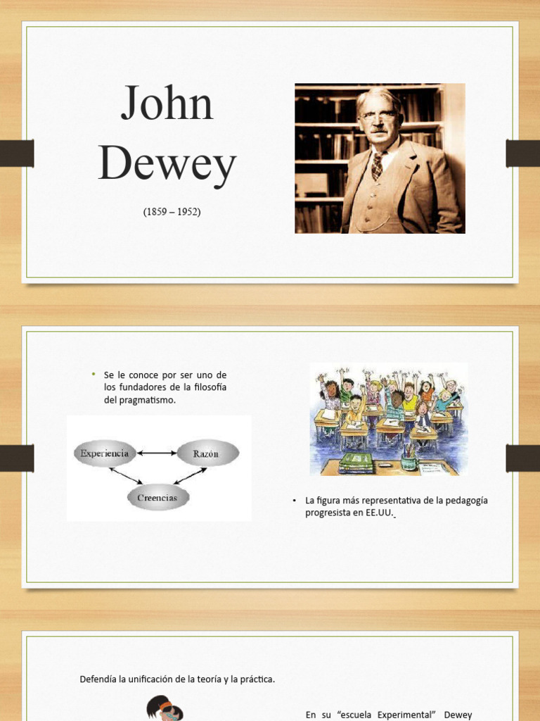 John Dewey y María Montessori | PDF | John Dewey | Aprendizaje