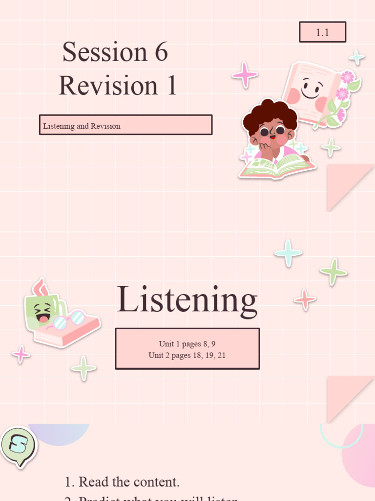 1.1 - S6 - Listening and Revision | PDF
