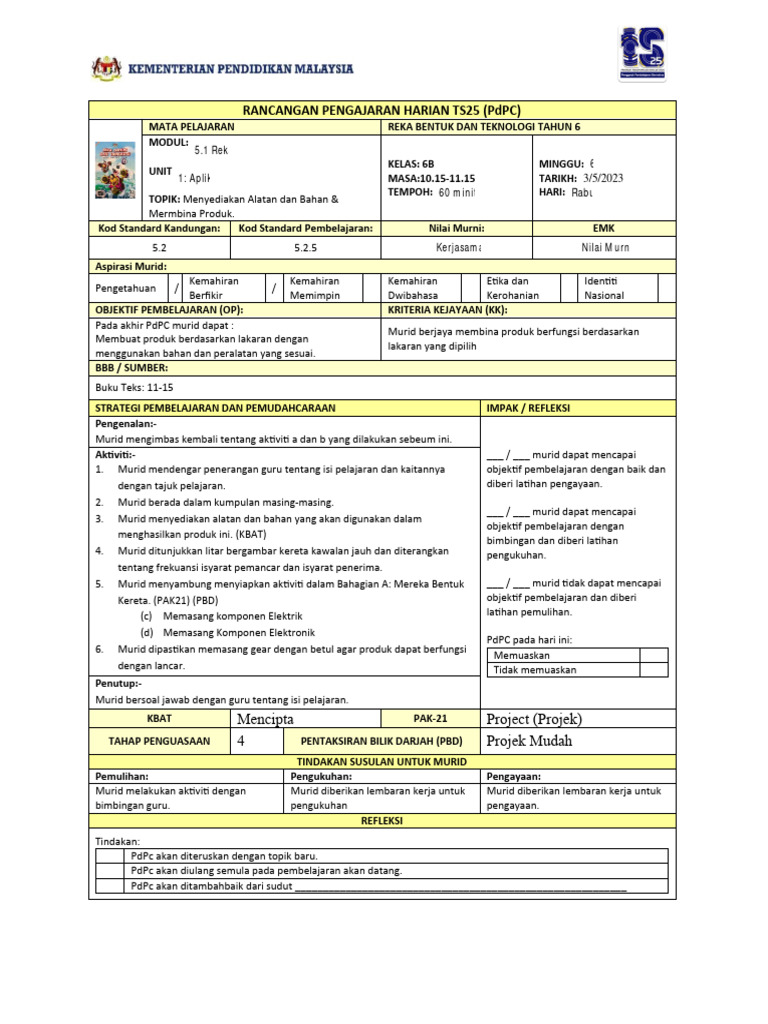 RPH RBT THN 6B | PDF | Seni