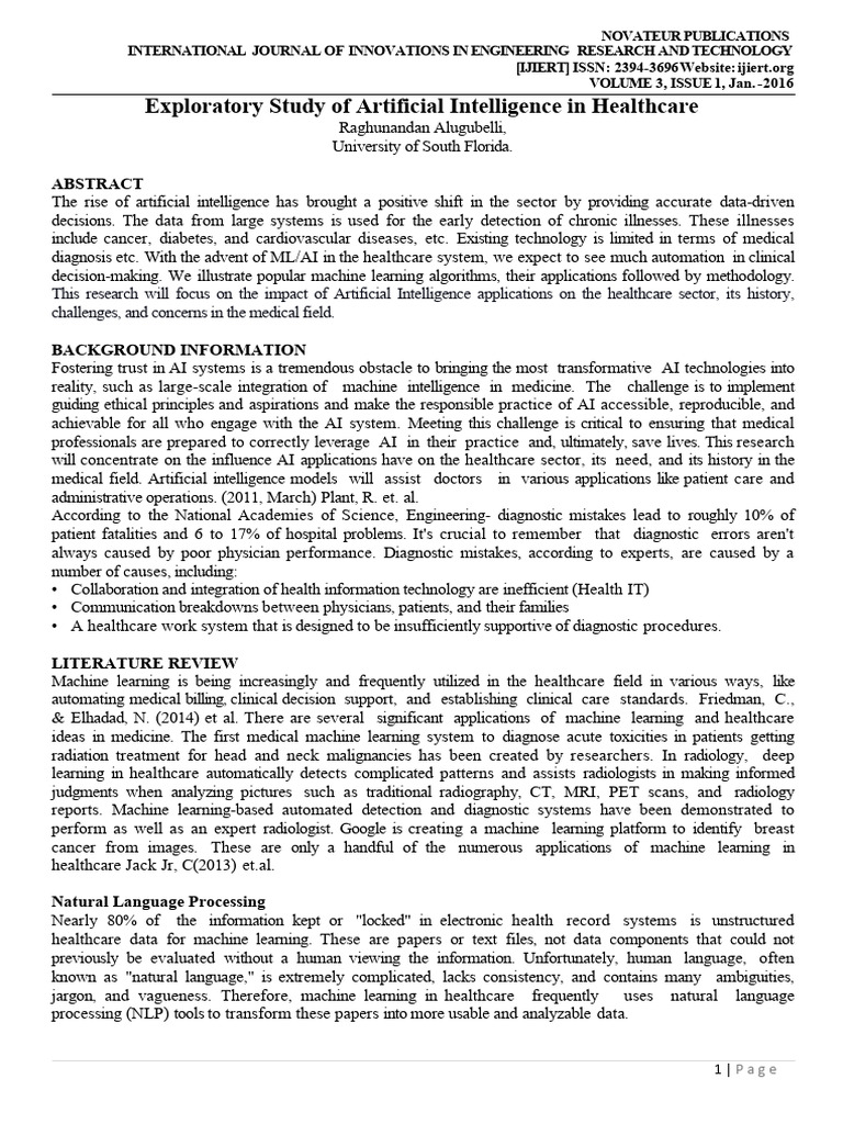 Healthcare AI | PDF | Electronic Health Record | Artificial Intelligence