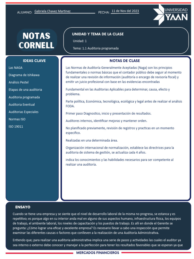 Nota #2 | PDF | Auditoría | Análisis FODA