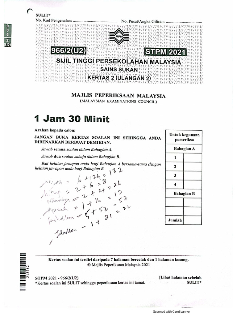 STPM (U2) 2021 | PDF