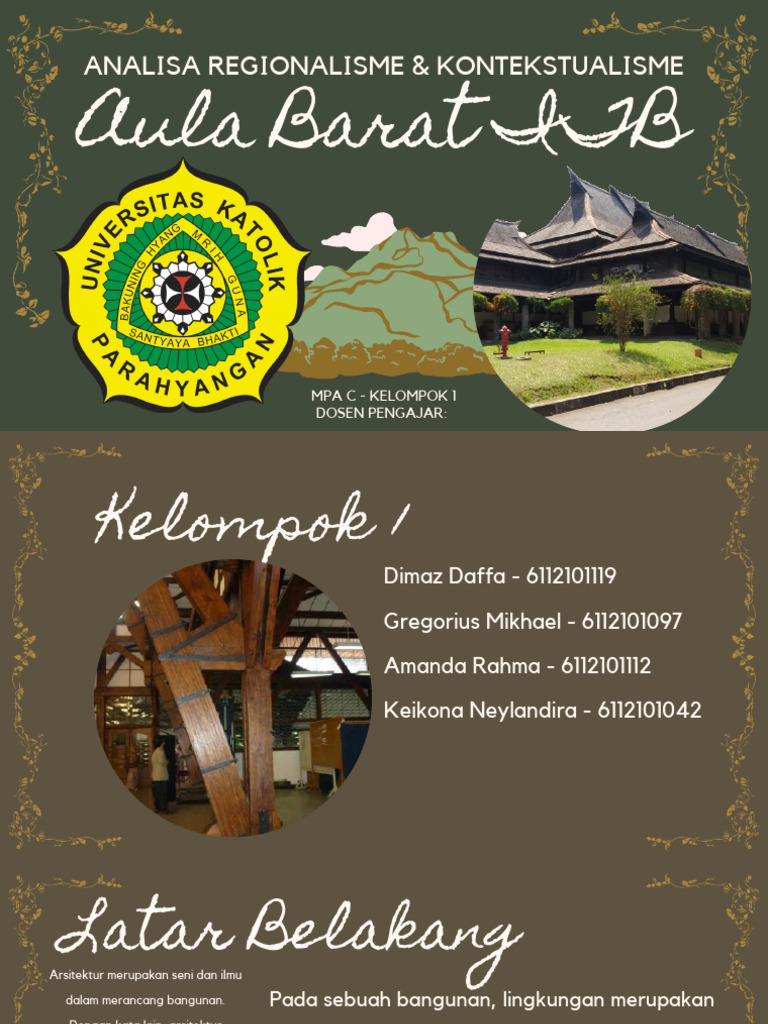 Aula Barat ITB | PDF