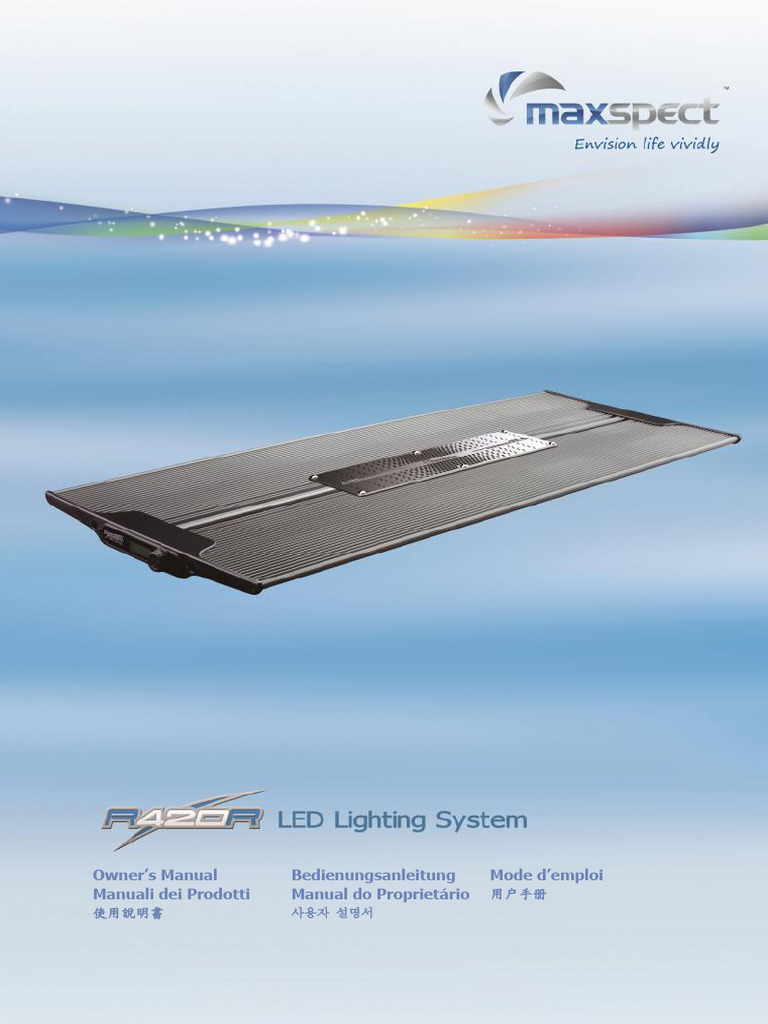 Maxspect R420R User Manual v1.5 | PDF | Electrical Connector | Damages