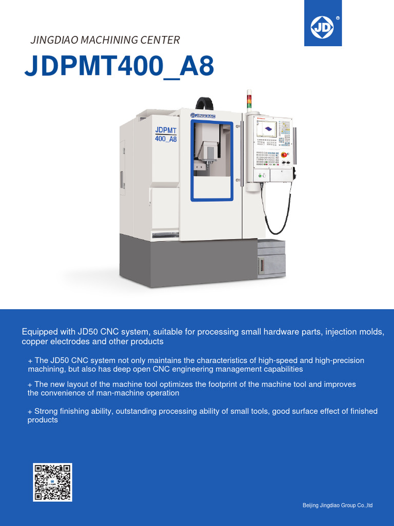 JDPMT400 - A8 (E) | PDF | Numerical Control | Manufactured Goods