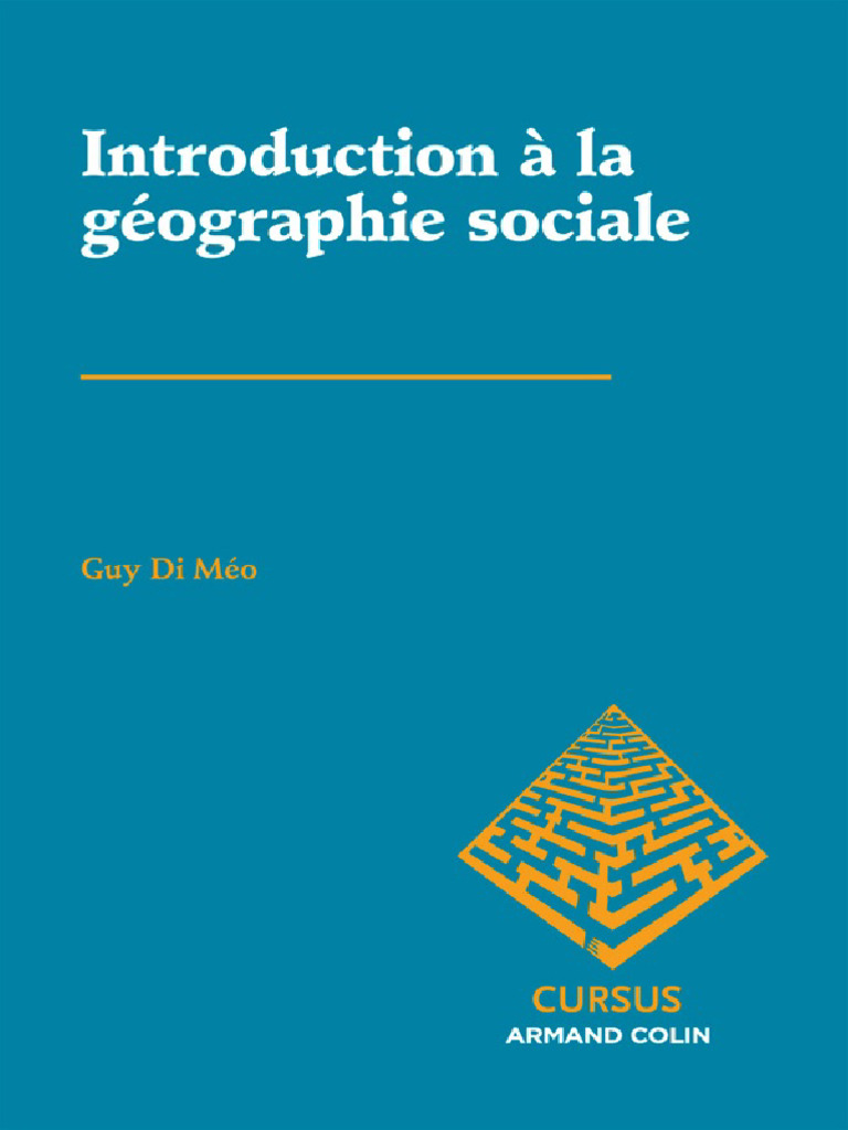 Introduction À La Géographie Sociale by Guy Di Méo | PDF | Géographie ...
