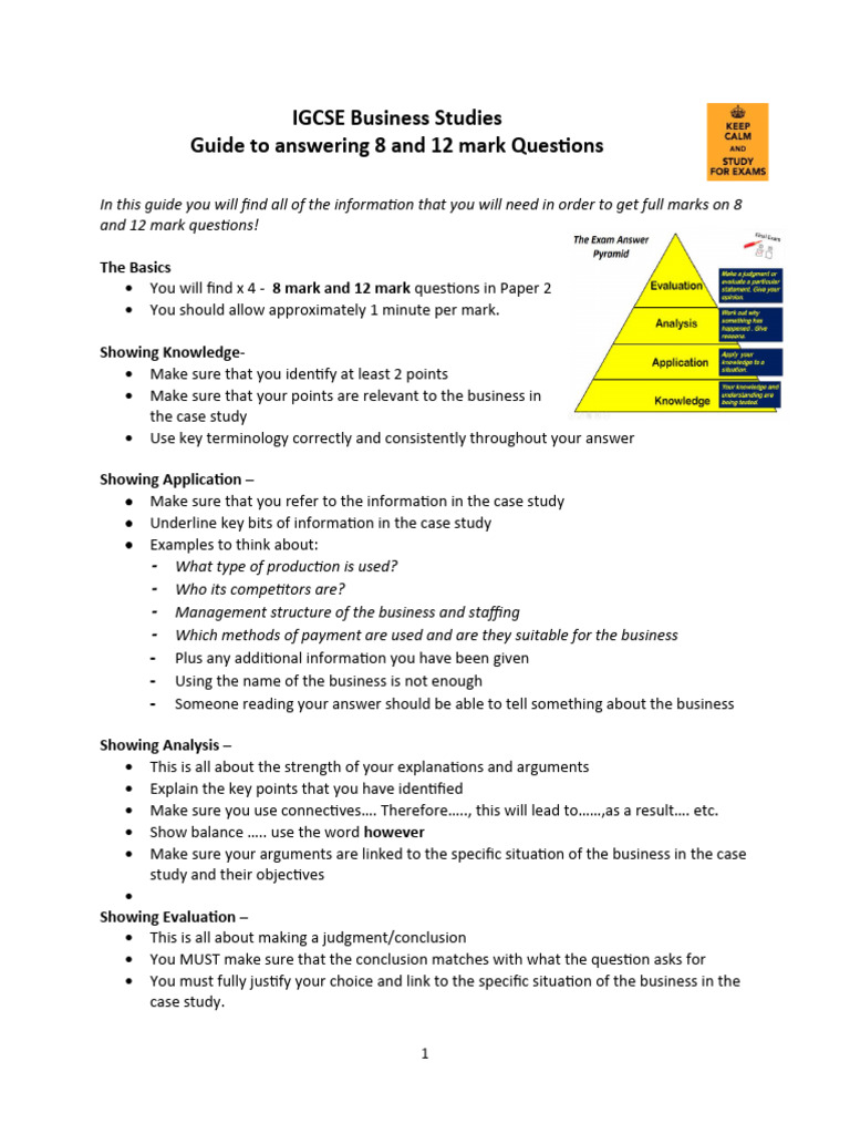 Guide To 8 & 12 Mark Questions | PDF | Argument | Information