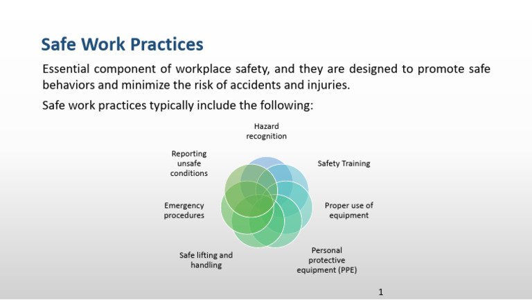 Safe Work Practices | PDF