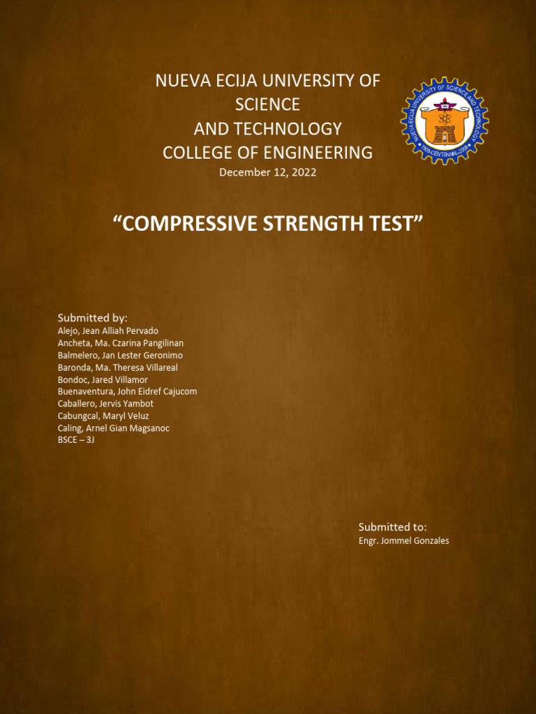 Compressive Strength Test Guide | PDF | Concrete | Construction Aggregate