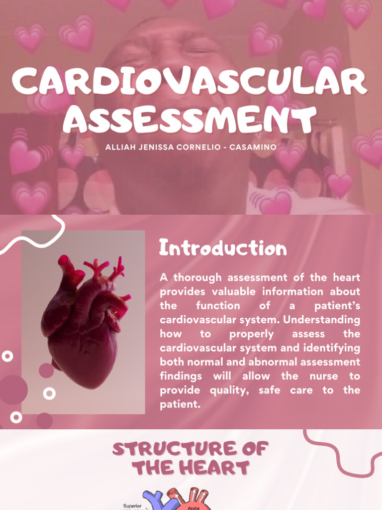 Cardiovascular Assessment Pdf Heart Cardiology