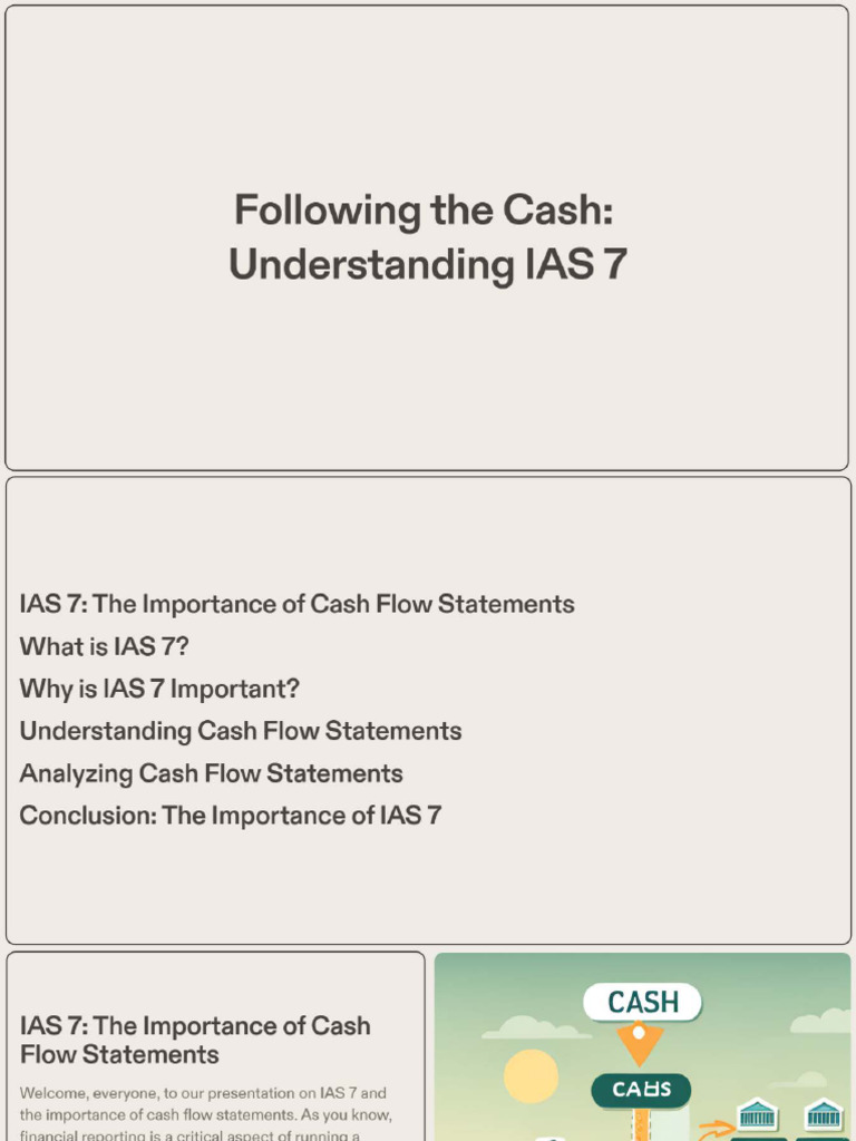 Following The Cash - Understanding IAS 7 | PDF
