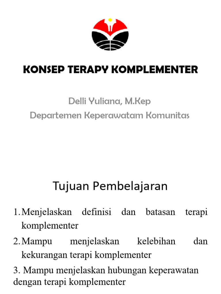 Konsep Terapy Komplementer | PDF