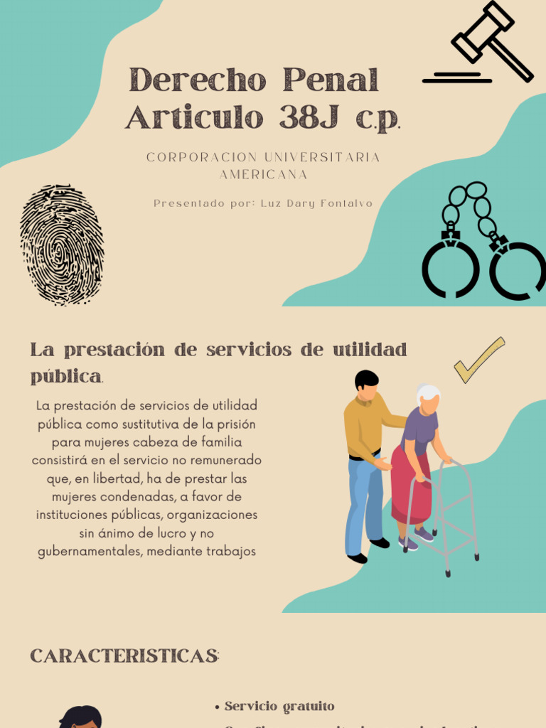 Derecho Penal Articulo 38 J | PDF | Sentencia (ley) | Prisión