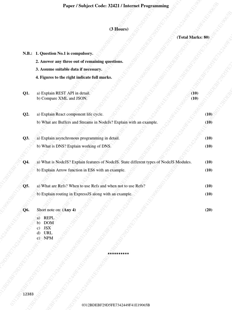 Te It Sem 5 Internet Programming Pdf Computer Engineering Computing 