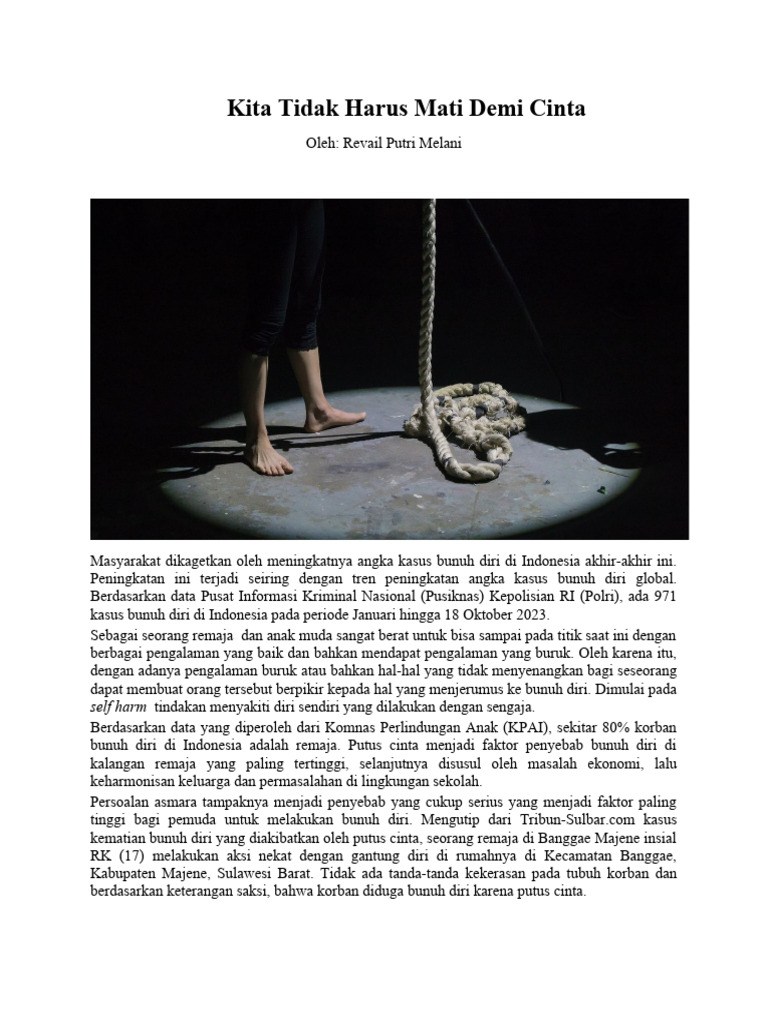 Opini - Revail Putri Melani - 2210723047 | PDF