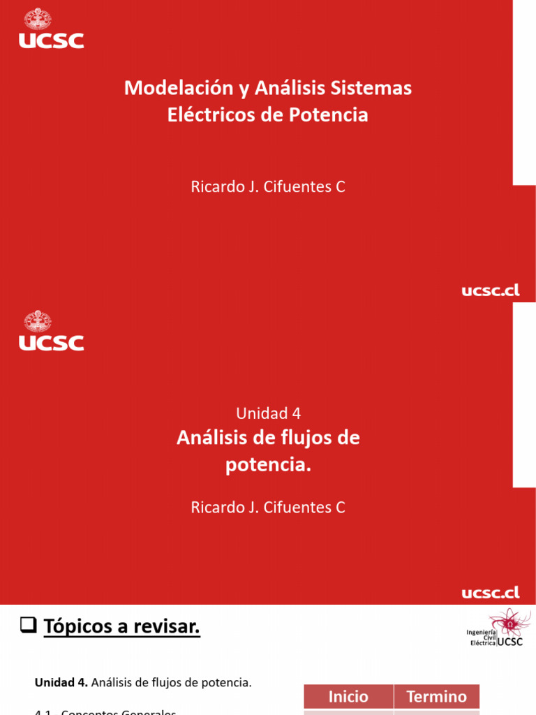 Unidad 4 Análisis de Flujo Potencia | PDF | Energia electrica | Ecuaciones