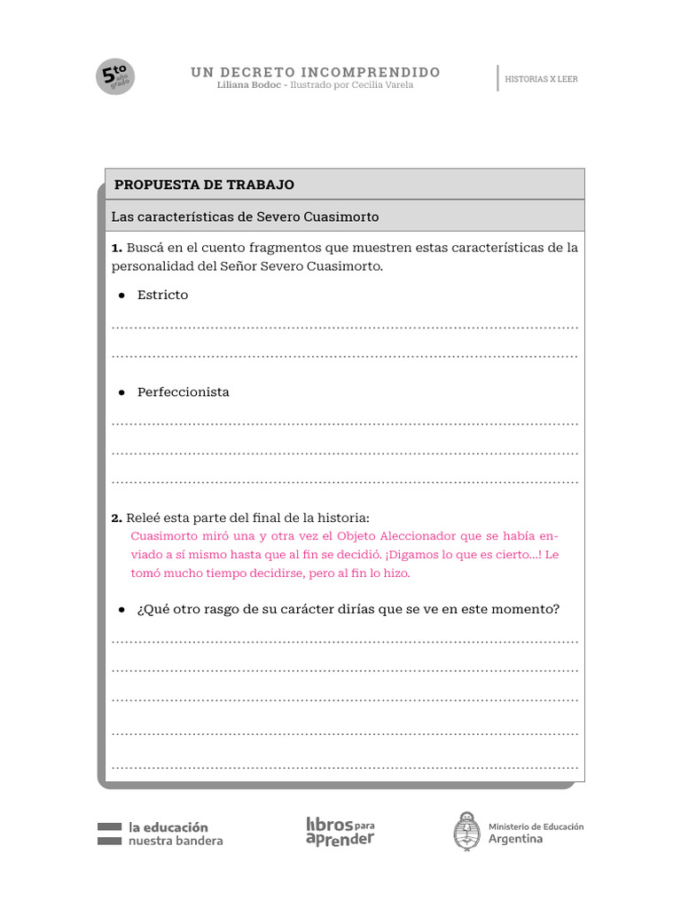 Un Decreto Incomprendido Ficha 4 | PDF