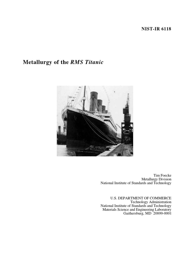 Plugin-Titanic Metallurgy Case Study-1 | PDF | Fracture | Microstructure