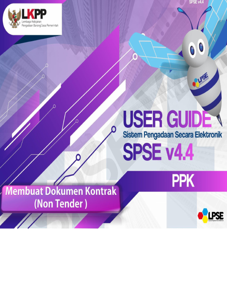 Panduan Pembuatan Kontrak SPSE 4.4 | PDF | Karier & Perkembangan | Bisnis