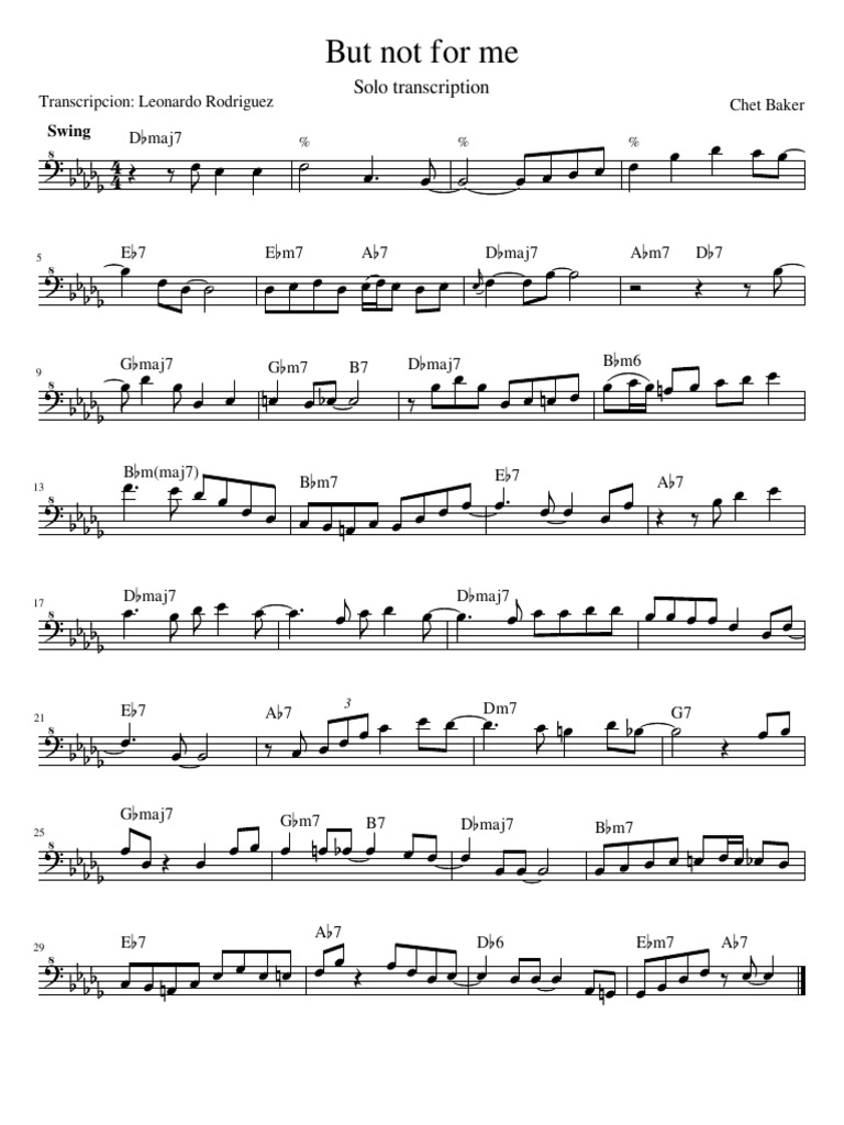 But Not For Me | PDF