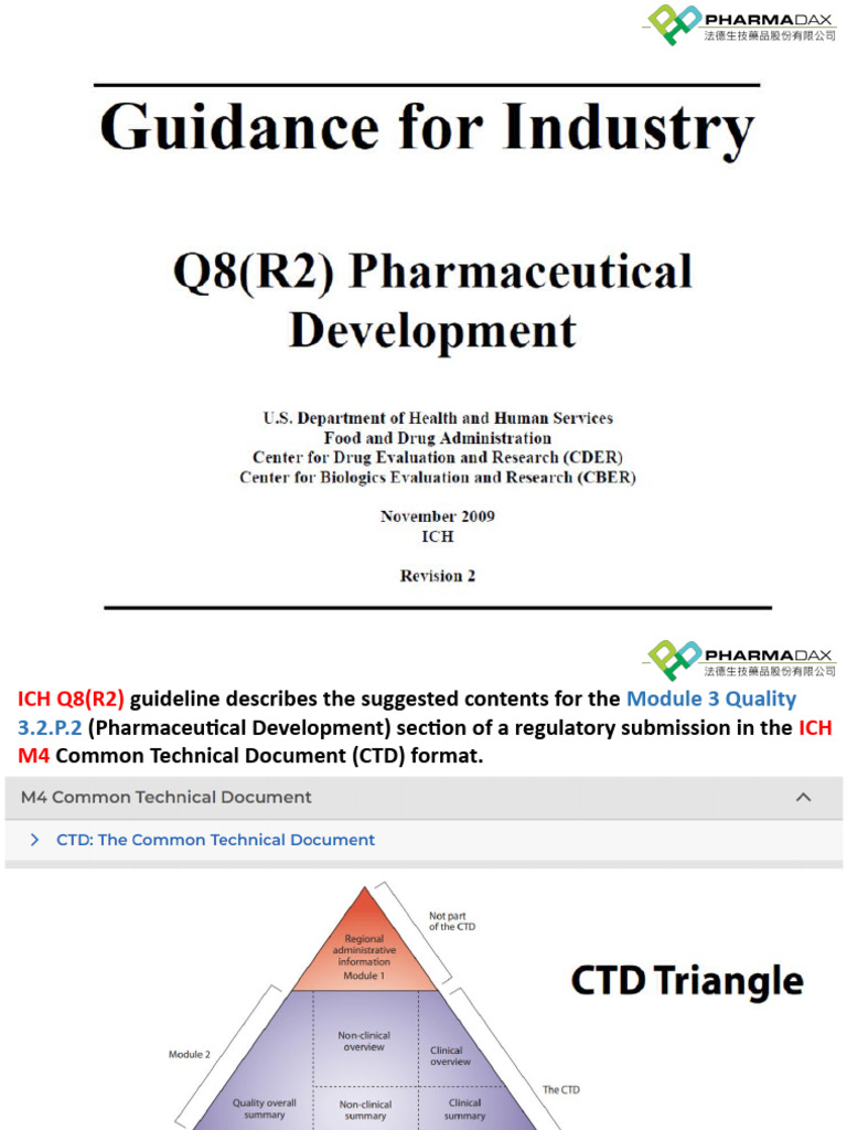 ICH Q8(R2) for Pharma Development | PDF | Pharmaceutical Sciences ...