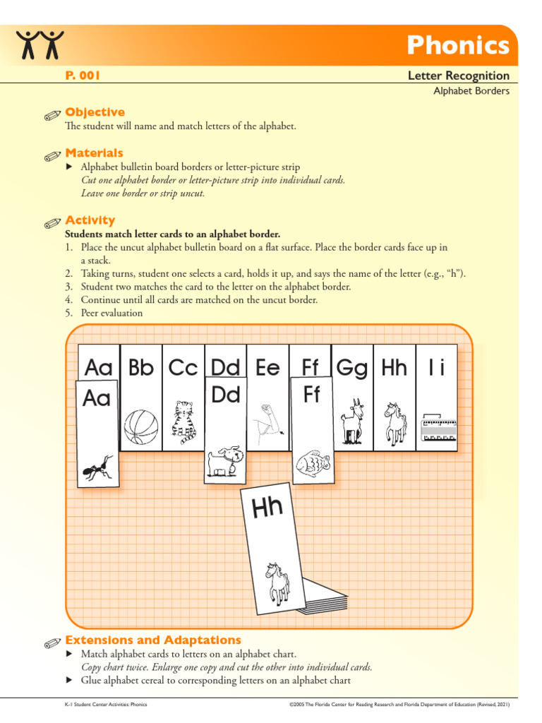 k1 p001 Alphabet Borders | PDF | Written Communication | Writing
