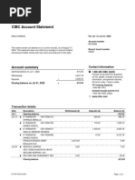 CIBC Void Cheque - Direct Deposit Form | PDF | Payments | Cheque