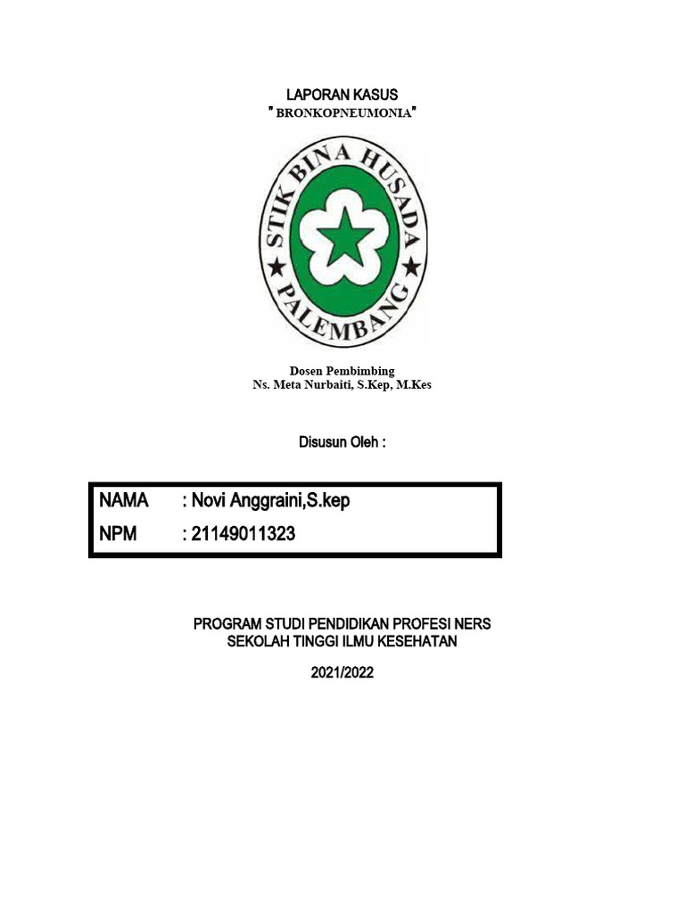 LK Bronkopneumonia Novi Anggraini | PDF