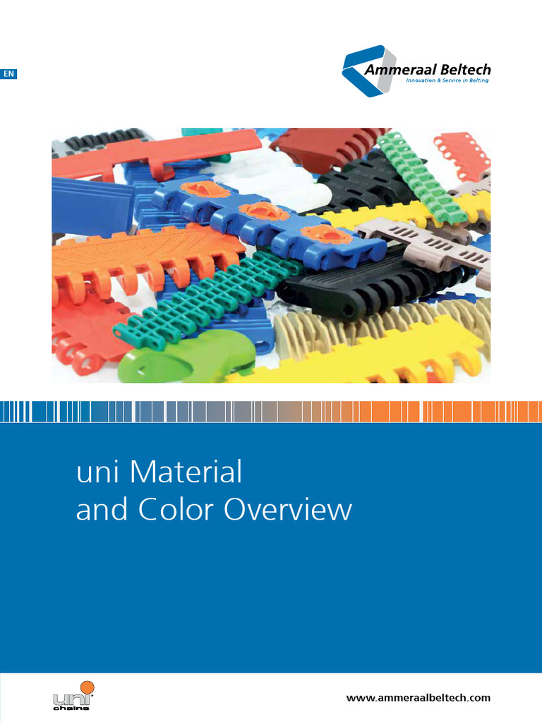 Broc - en - Uni Material and Color Overview - Web | PDF | Polymers | Friction