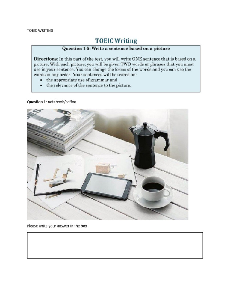 Writing Test 4 | PDF