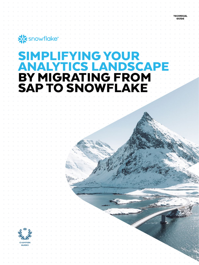 Migrating From SAP To Snowflake | PDF