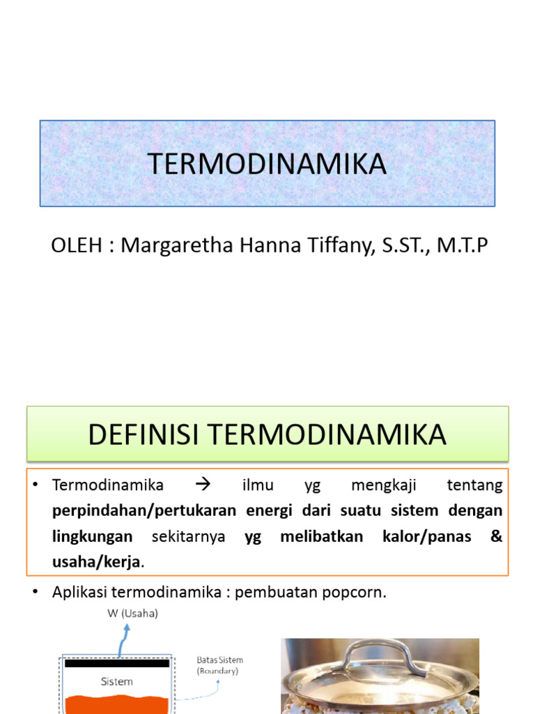 Termodinamika | PDF | Sains & Matematika