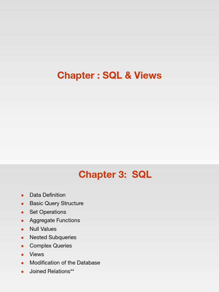 ch03 SQL | Download Free PDF | Relational Model | Sql