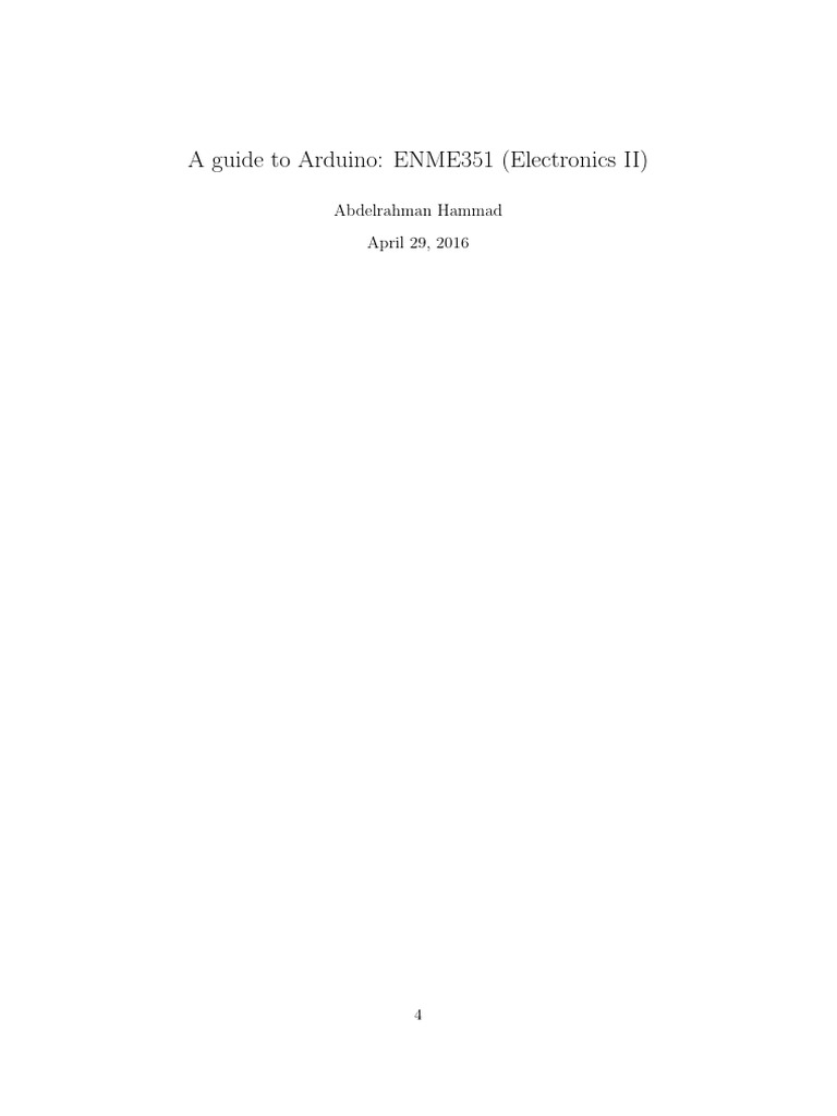 Arduino Handbook | PDF | Control Flow | Arduino Arduino Handbook | PDF | Control Flow | Arduino