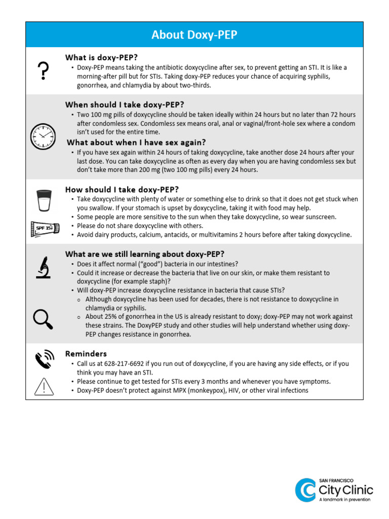 Doxy PEP | PDF | Sexually Transmitted Infection | Sexually Transmitted Diseases And Infections