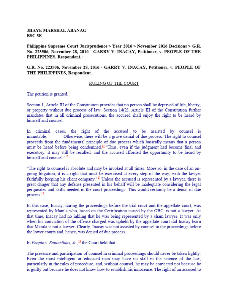 Case Study Sample | Download Free PDF | Right To Counsel | Due Process