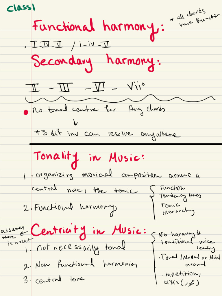 Armony Secondary Harmony: Tonality | PDF | Music Theory | Elements Of Music