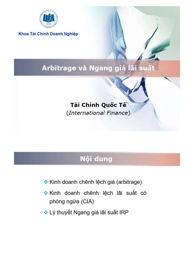 Tai Chinh Quoc Te Bai 3 0068 | PDF