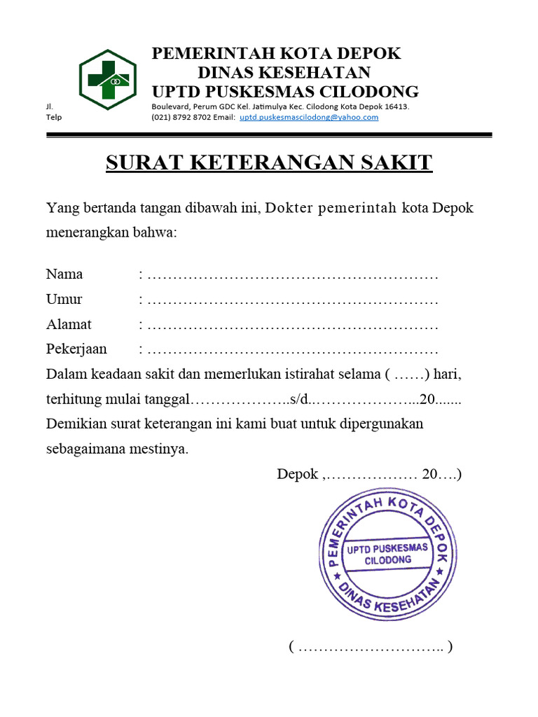 Surat Dokter | PDF