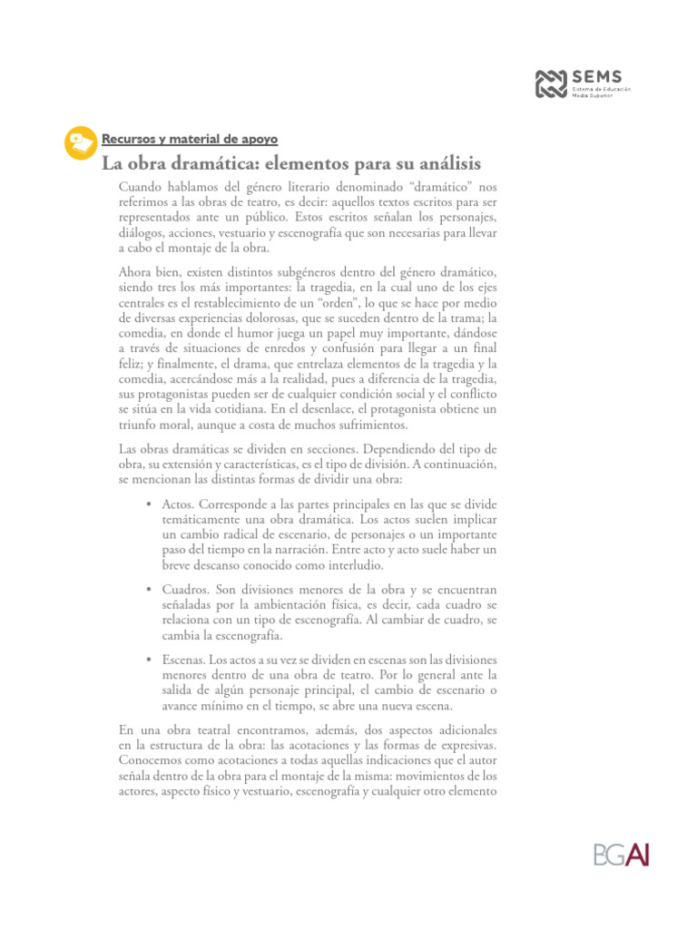 La Obra Dramática Pdf Teatro Monólogo