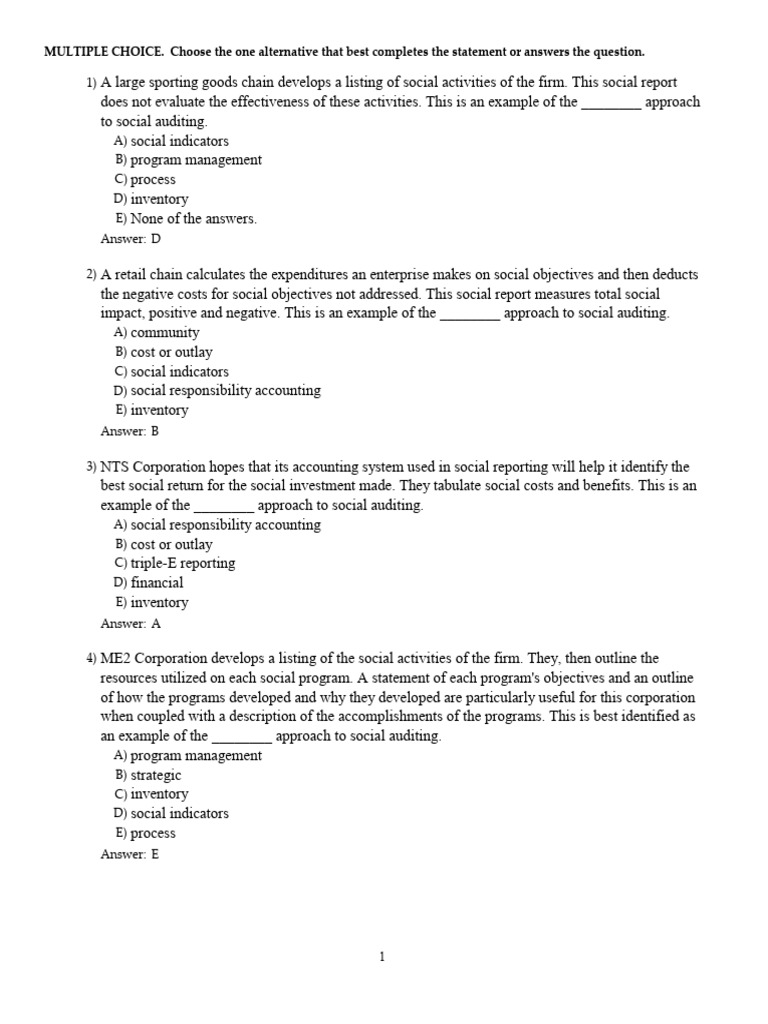 Canadian Business and Society Ethics Responsibilities and ...
