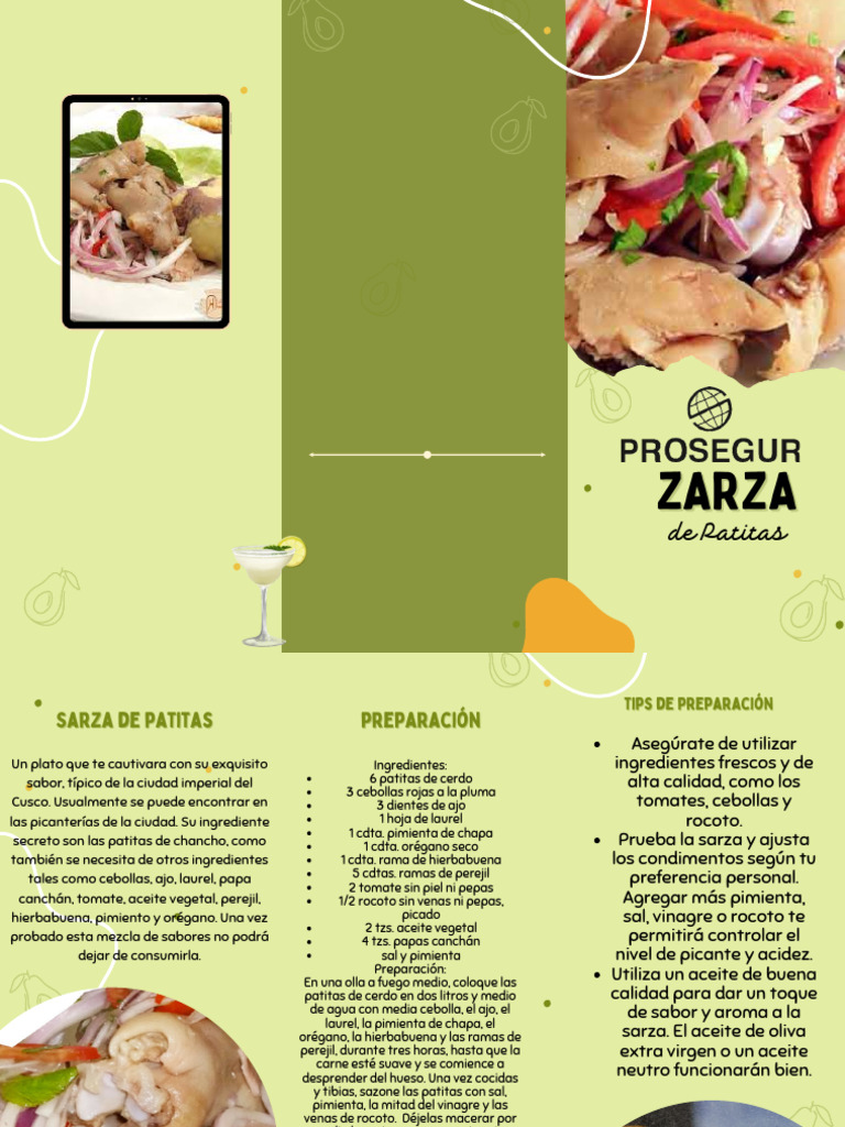 Folleto Tríptico Restaurante Orgánico Verde Amarillo | PDF | Aceite de ...