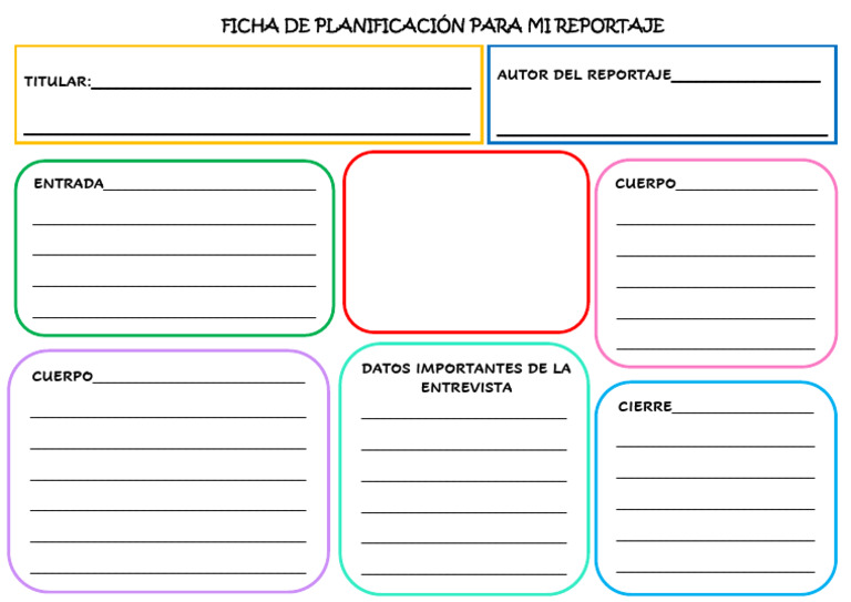 Plantilla de Reportaje-1 | PDF